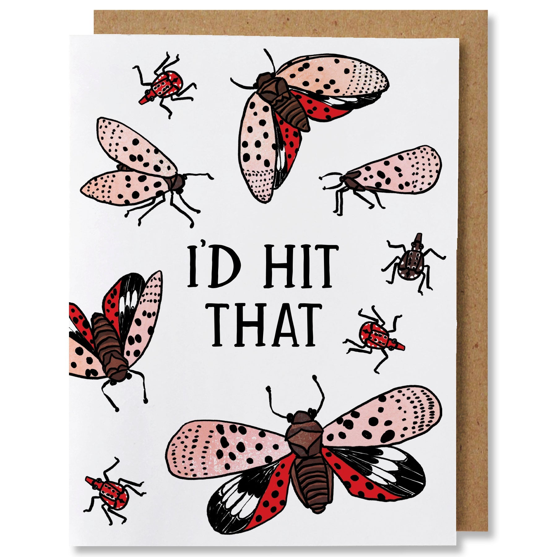 I'd Hit That - Illustrated Insect Love Card – NANU Studio
