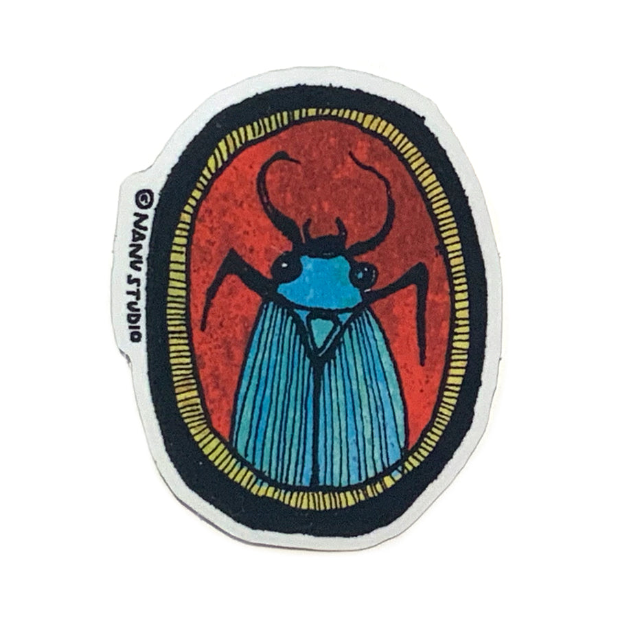 Red Bug - Illustrated Sticker – NANU Studio