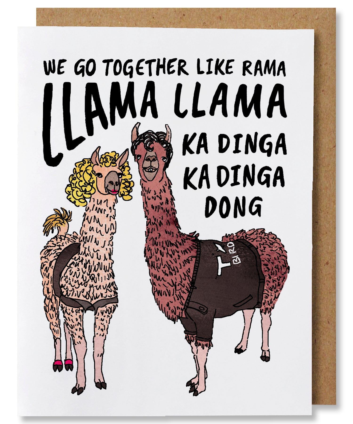 Llama Llama - Illustrated Funny Pun Love Friendship Card – NANU Studio
