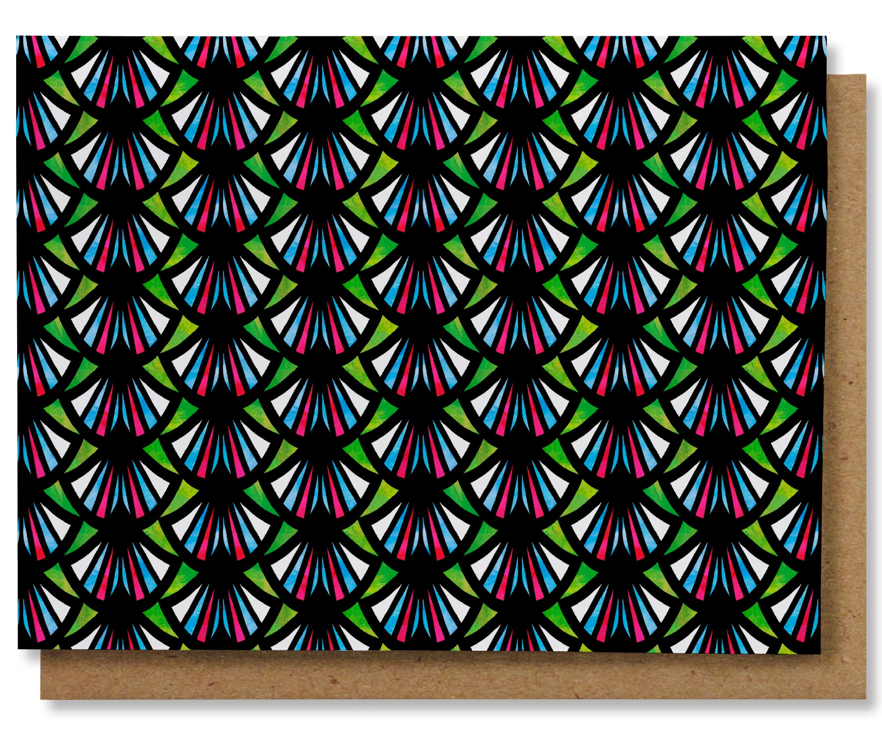 Scallop Stripe - Illustrated Geometric Note Card Box Set – NANU Studio